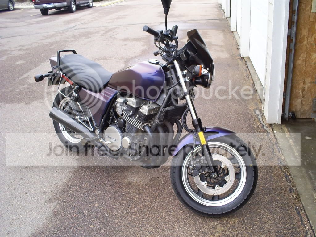 repainted my CB700 and swapped to a round headlight - AR15.COM